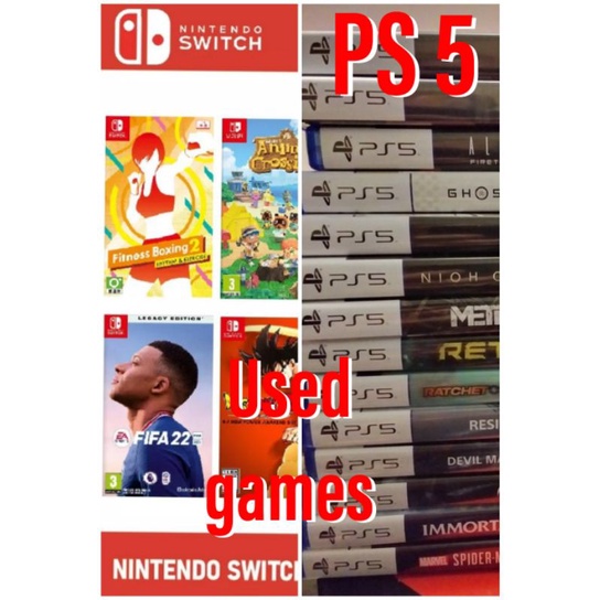 Used game PS 5 / Nintendo switch PS 4 games Disc second hand preowned ...