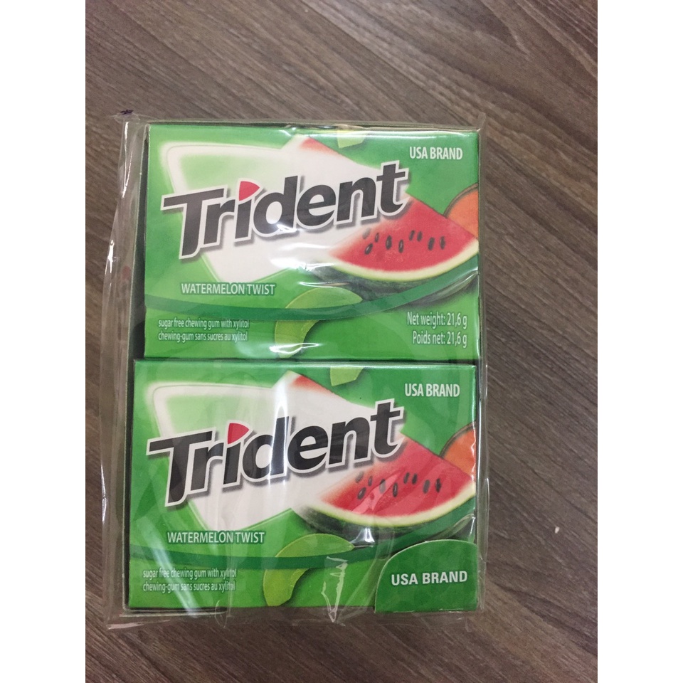 Tornado Of 12 Bars Of American Sugar-Free Gum Trident Candy (12 Shrimp ...