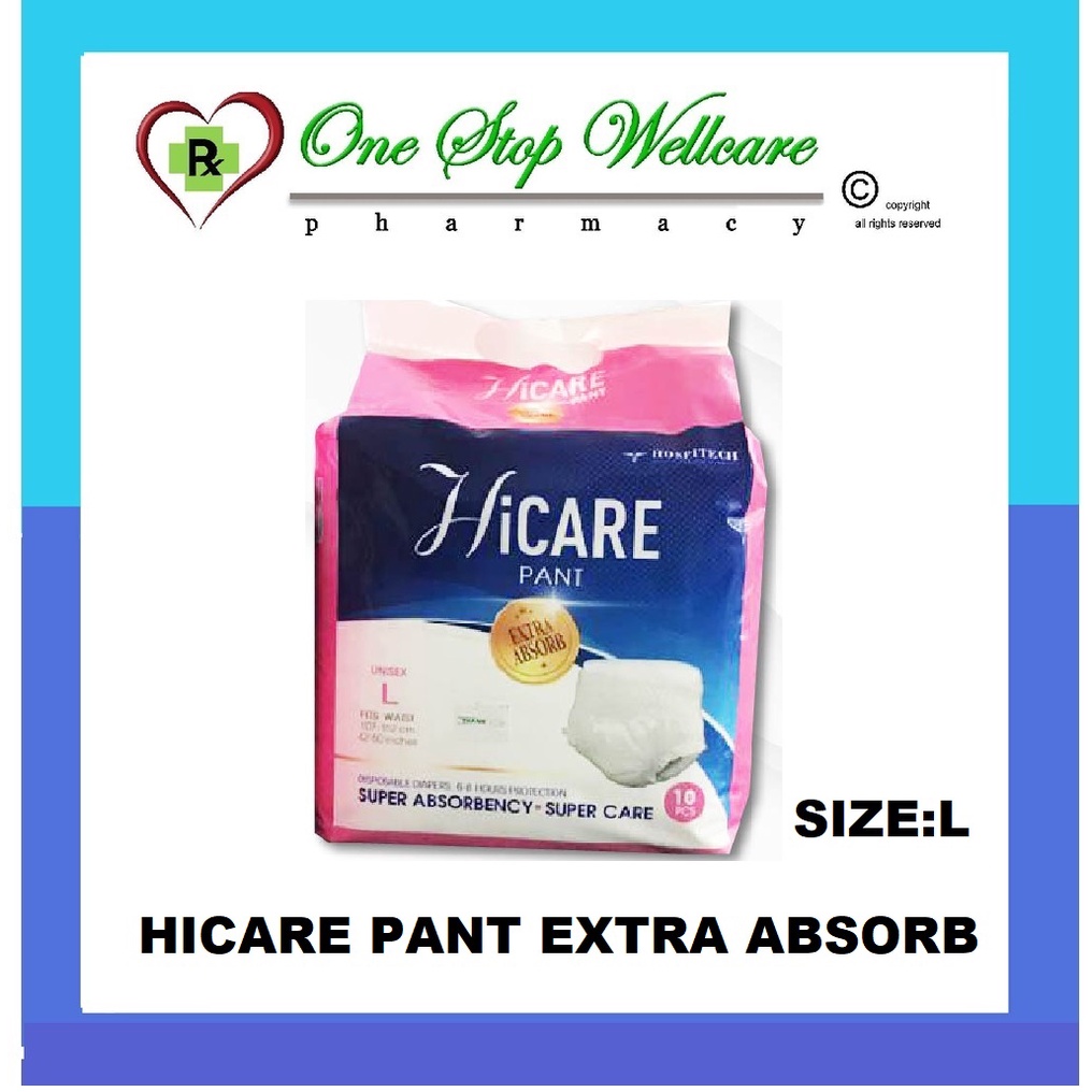 HICARE PANT EXTRA ABSORB (L) 10'S (EXP:06/2027) | Shopee Malaysia