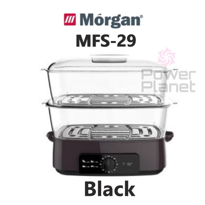 Morgan food steamer MFS-29 28L Nutristeam Black/White MFS-29BK MFS-29WH ...