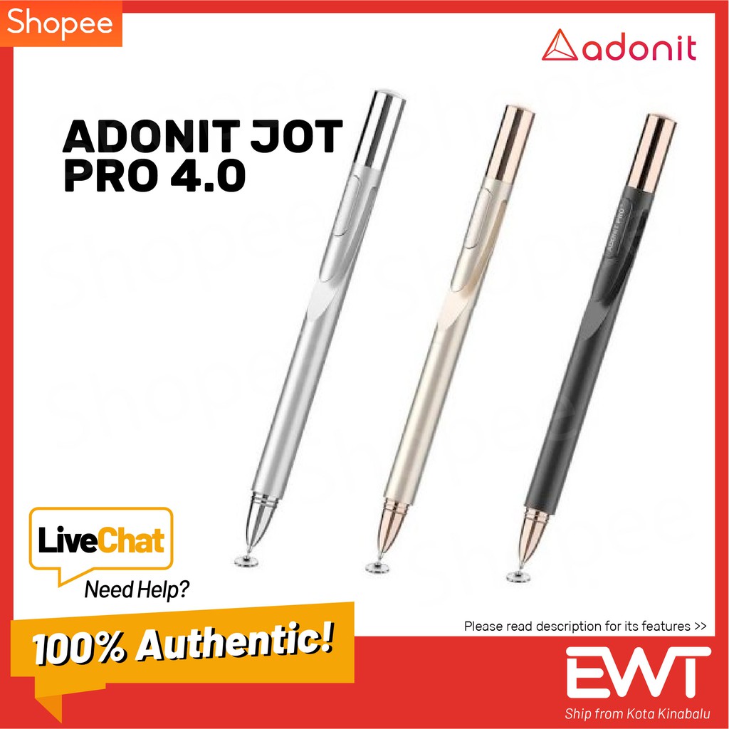 Adonit Jot Pro 4 Stylus Pen 100% GENUINE! | Shopee Malaysia
