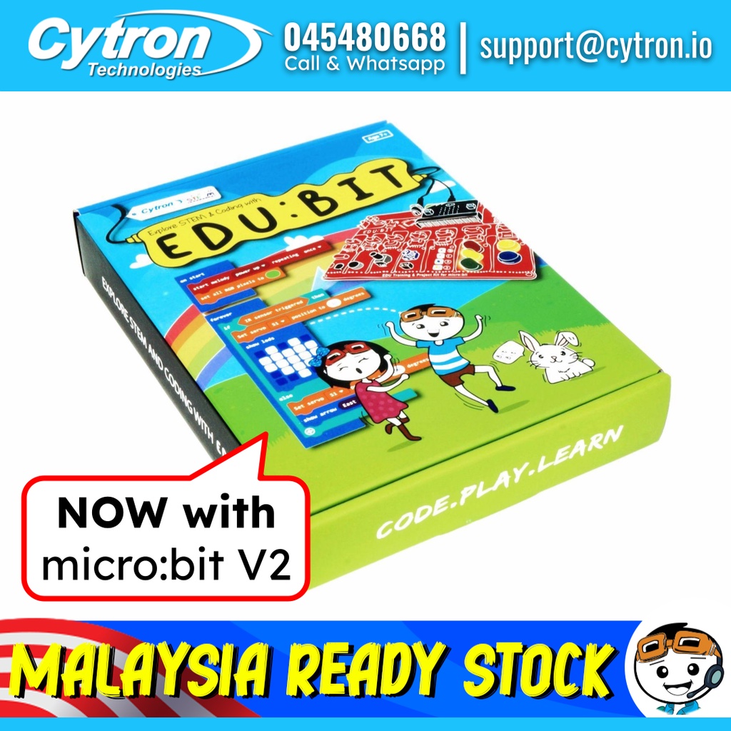 EDU:BIT Training & Project Kit for microbit Complete with 10+1 Hands-on Coding Lessons EDUBIT ...