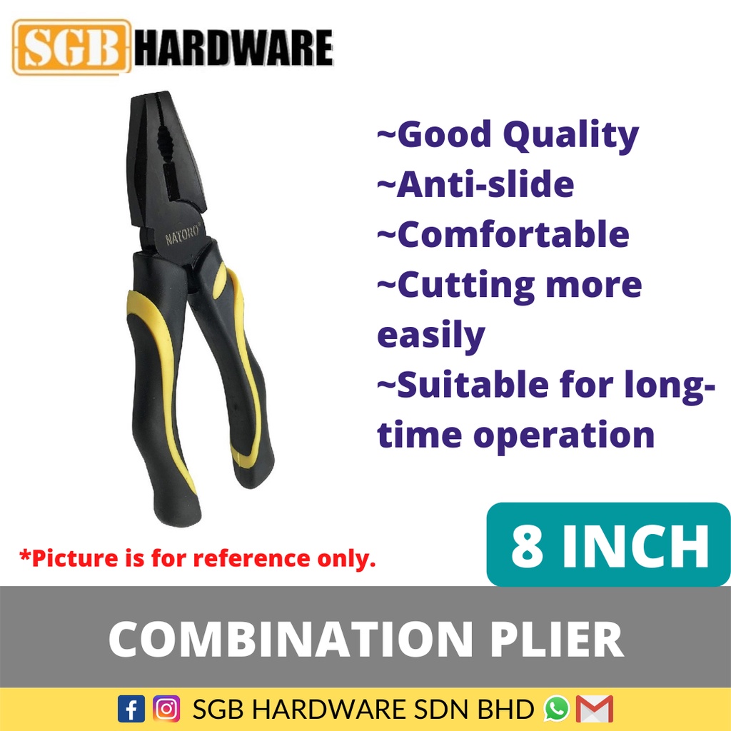 6''/7''/8'' Combination Plier/Diagonal Nippers/Flat Nose Plier/Long ...