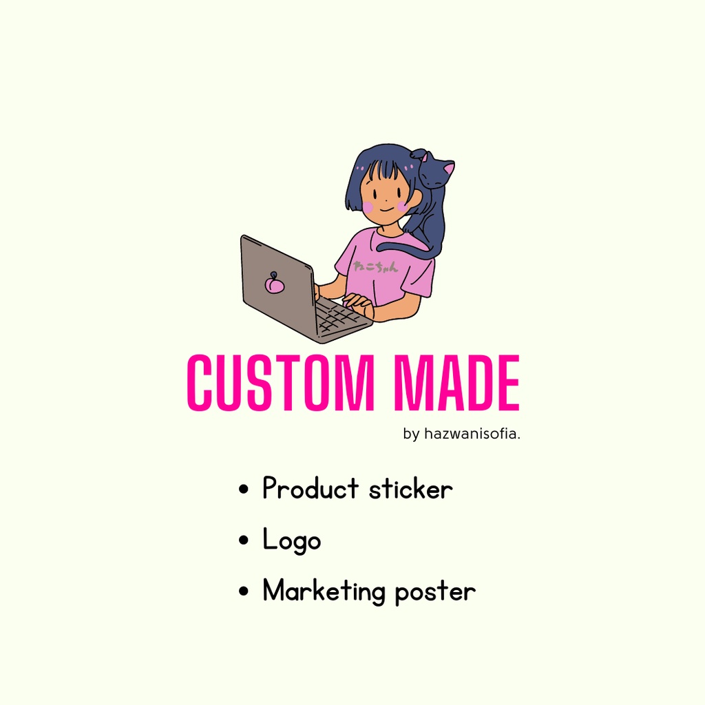 Custom Made Design for Product Sticker / Logo / Poster Murah | Shopee ...