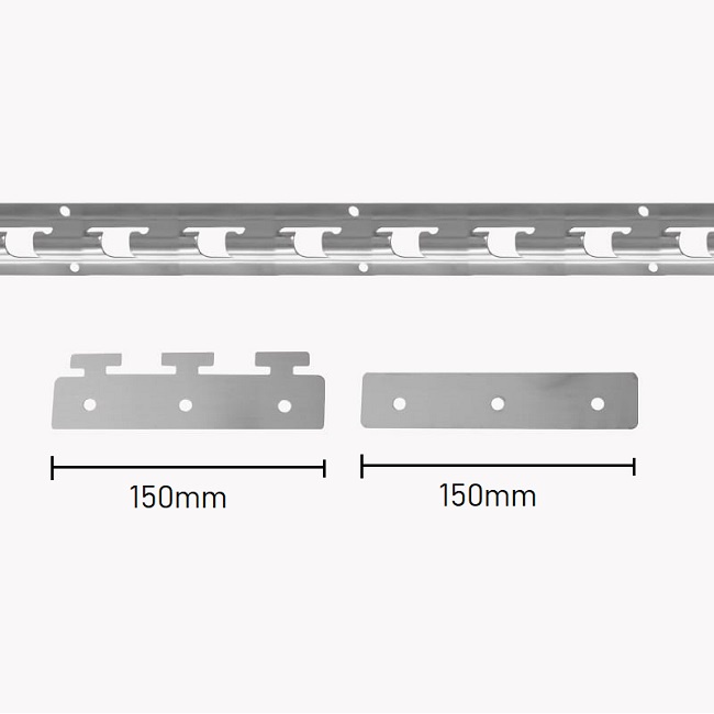 Curtain Strip rail for PVC Curtain, 304 Stainless Steel, PVC Curtain ...