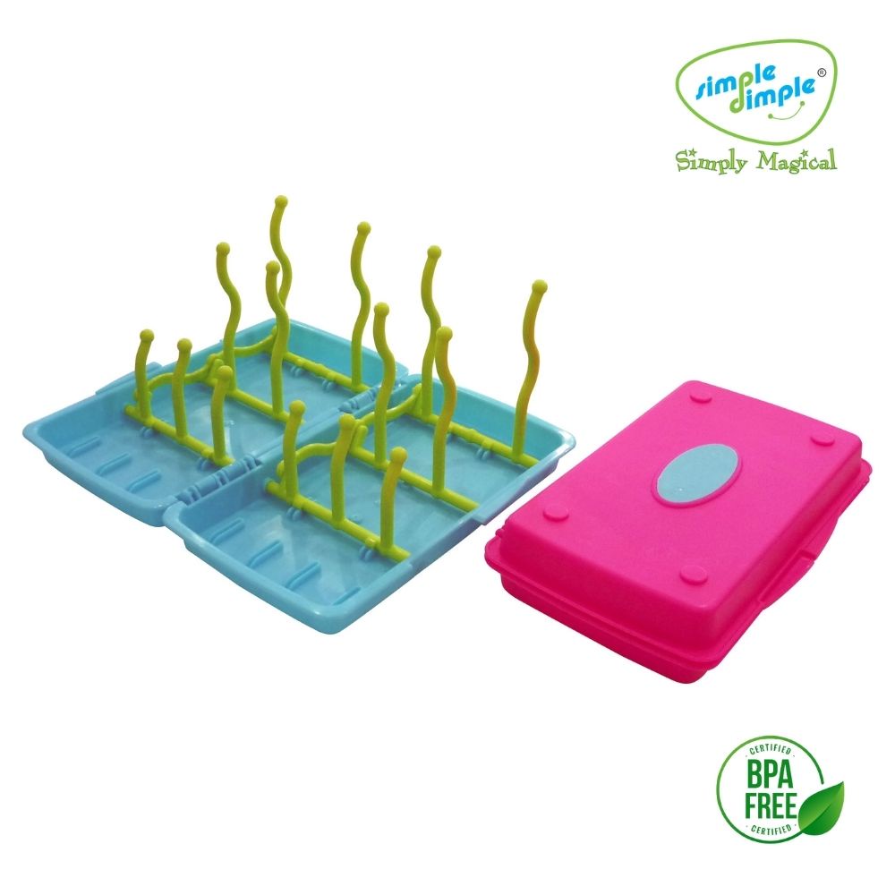 Simple Dimple Foldable Milk Bottle Drying Rack Feeding Hygiene Portable ...