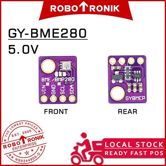 GY-BME280 Pressure & Humidity & Temperature Sensor Module, BME 280 ...