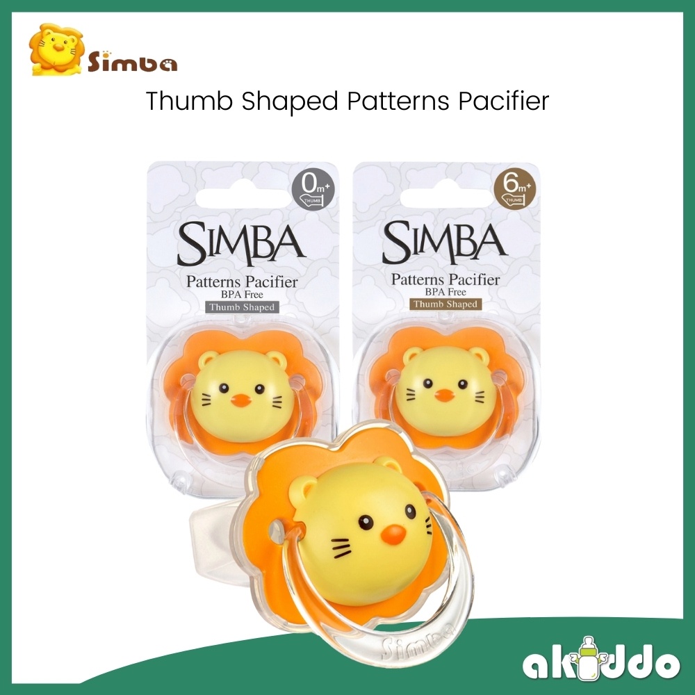 SIMBA Patterns Pacifier Thumb Shaped | Shopee Malaysia