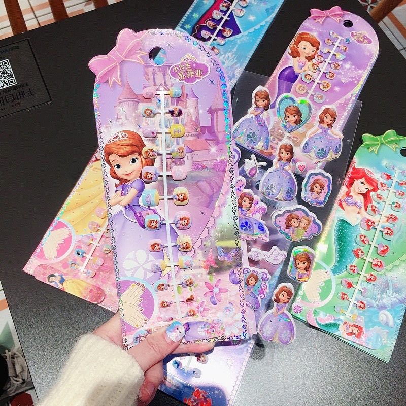 Set of 24 baby girl's fake arms with 1 sticker board printed with ...