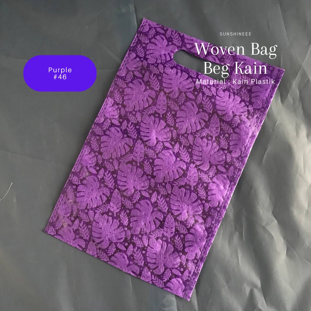 10pcs : Beg Goodies Kawin Woven Bag | Beg Jajan Sesuai isi air kotak 1L ...