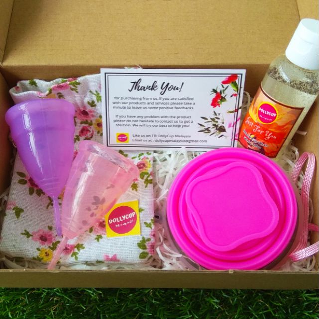 Medical grade silicone menstrual cup complete set | Shopee Malaysia