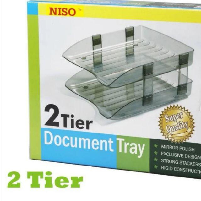 niso 2 tier/ 3 tier document tray | Shopee Malaysia