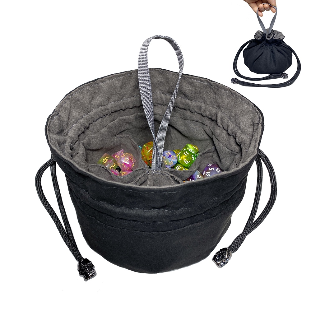 Dice Bag High Capacity Velvet Storage Pouch Easy Carrying for DND RPG ...