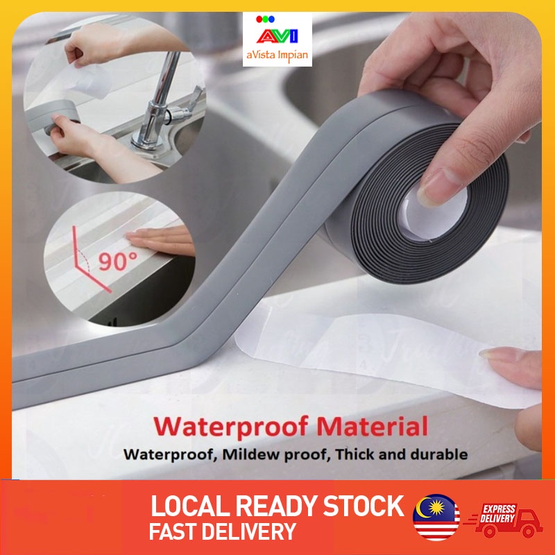 AVI Kitchen Bathroom Sink PVC Tape Sticker Waterproof Anti-moisture ...