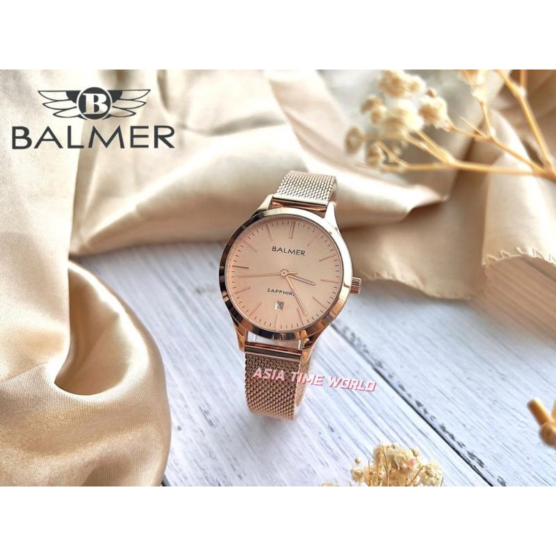 BALMER | 8148L RG-8 Elegance Sapphire Women's Watch Rose Gold Stainless ...