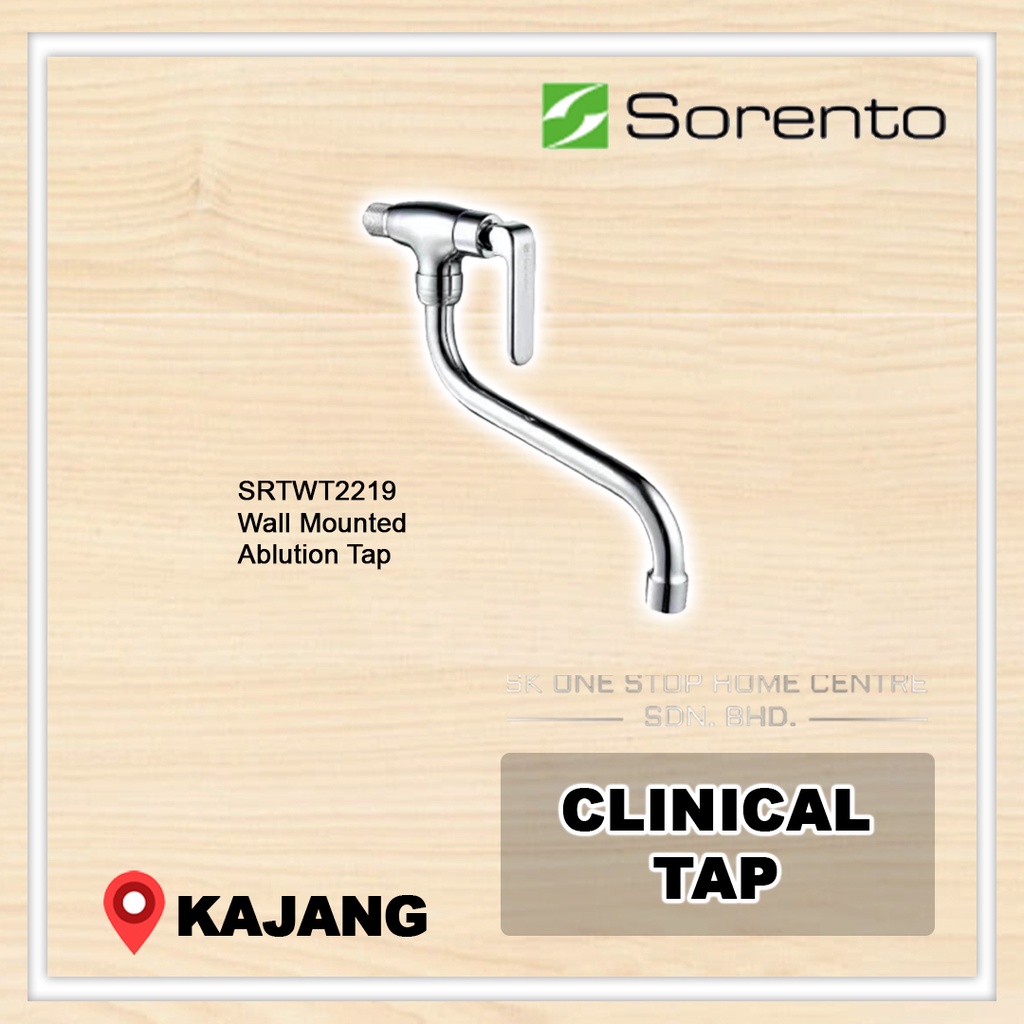 SORENTO Wall Mounted Ablution Tap / Water Tap ( CHROME ) SRTWT2219 ...