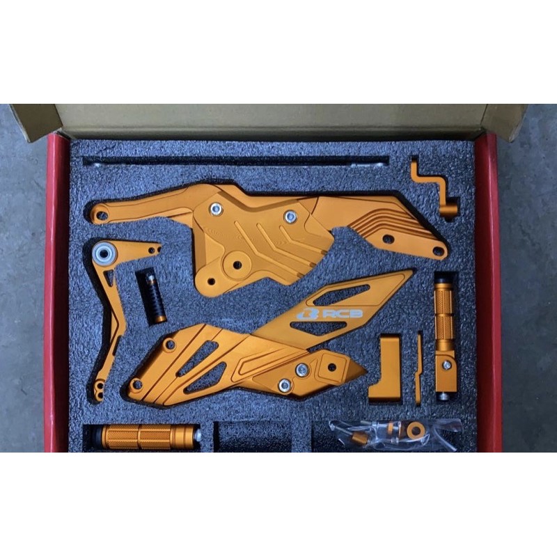 RS150 RCB Footrest Racing Fullset（Orange Colour） | Shopee Malaysia