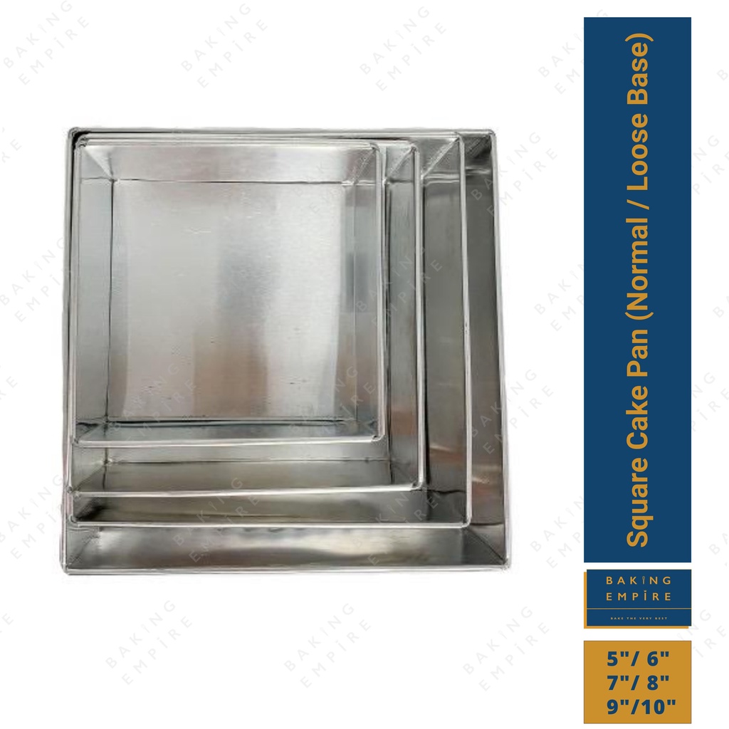 Cake Pan Square (Normal/Loose Base) | Shopee Malaysia