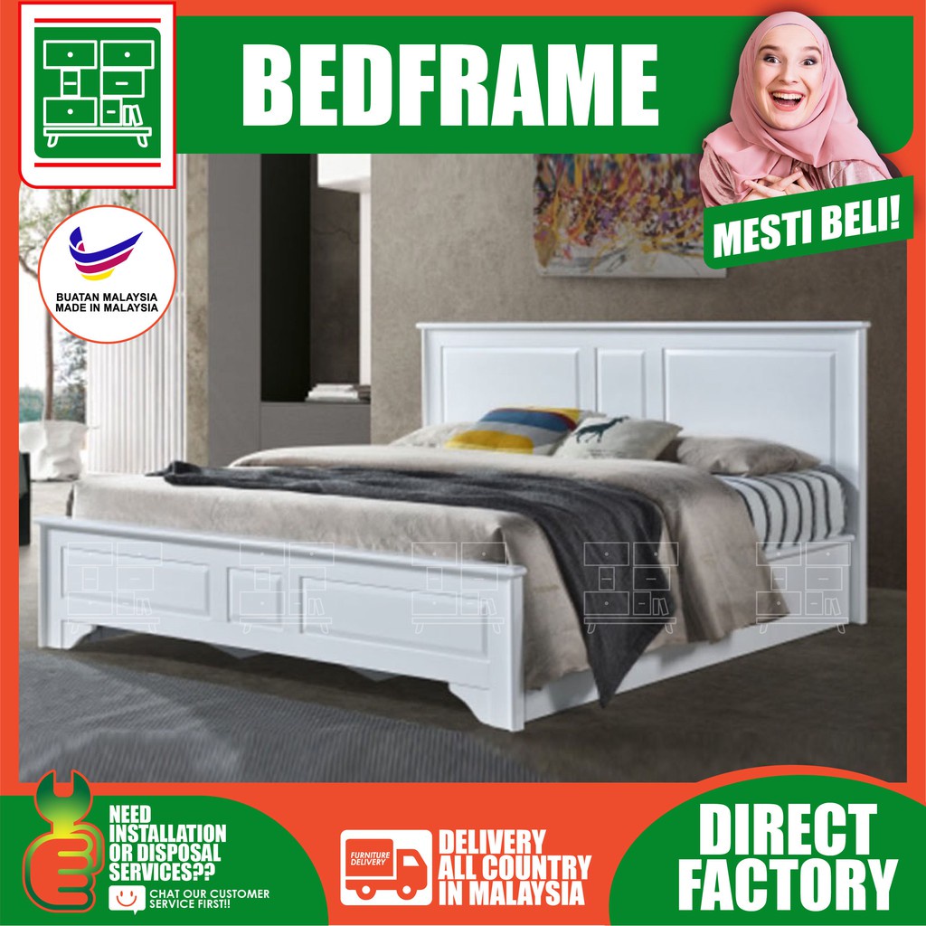 Yami King size Bed Frame/ MDF Bedframe / Adult Bedframe / Large Bed ...
