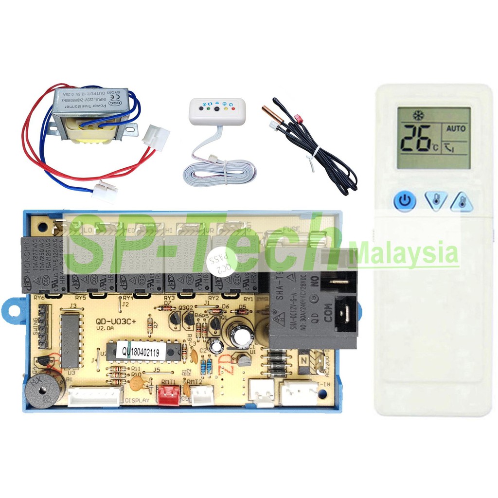 QD-U03C+ UNIVERSAL AIR CONDITIONING PCB BOARD | Shopee Malaysia