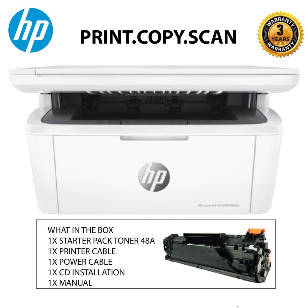 HP LaserJet Pro MFP M28a Printer Print/Copy/Scan W2G54A | Shopee Malaysia