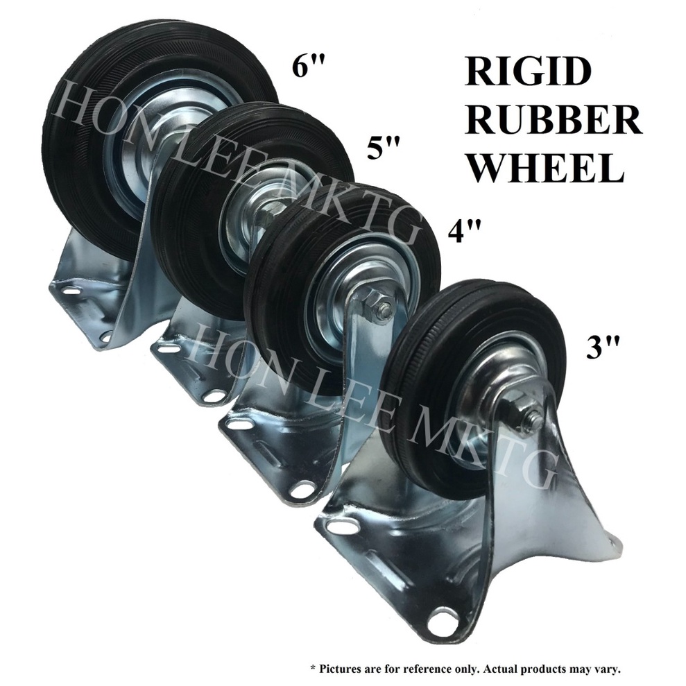 (*READY STOCK*) 4" RIGID RUBBER WHEEL | Shopee Malaysia