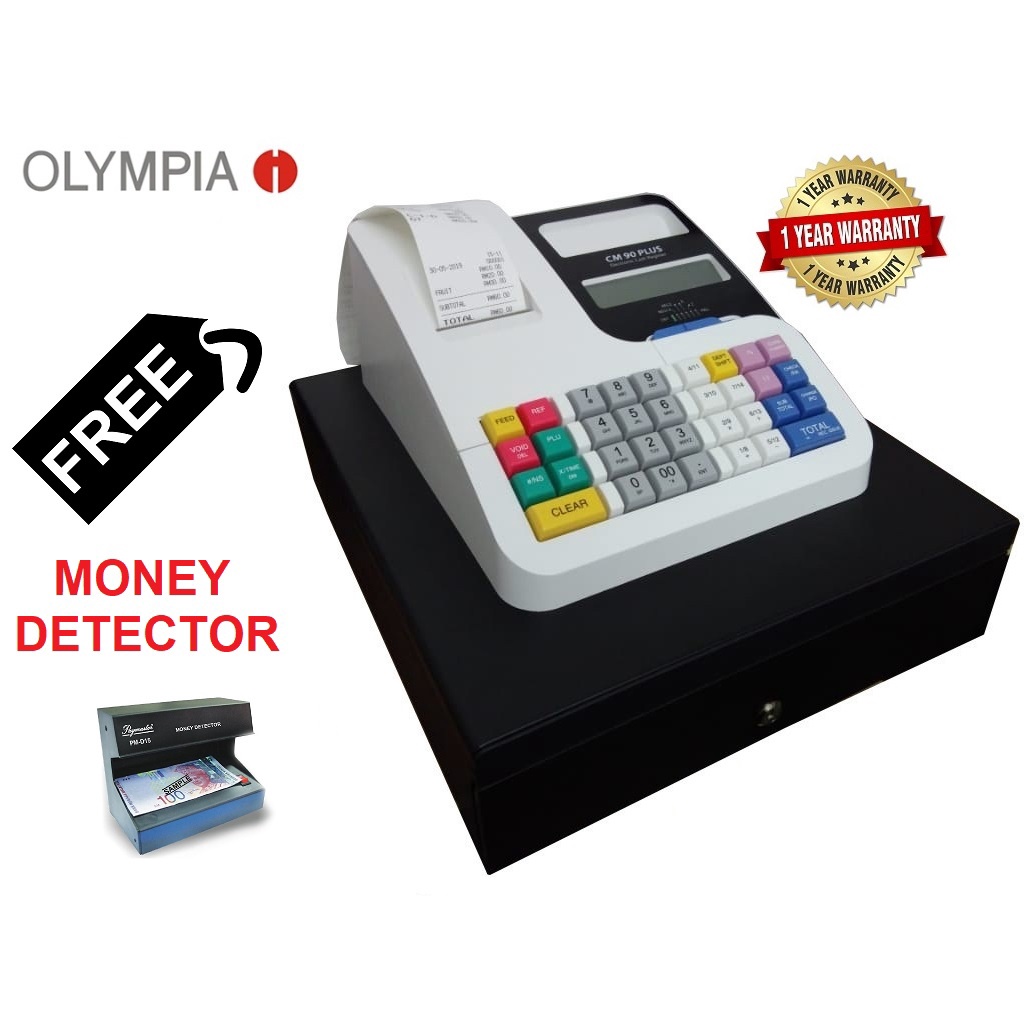 Olympia CM90 PLUS Electronic Cash Register Machine CM 90 | Shopee Malaysia