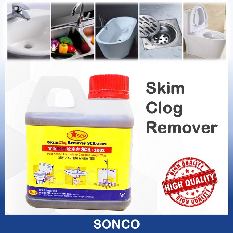 1000 ml Clog Remover Strong Drain Pipe Basin Cleaner Clogged Drainage ...