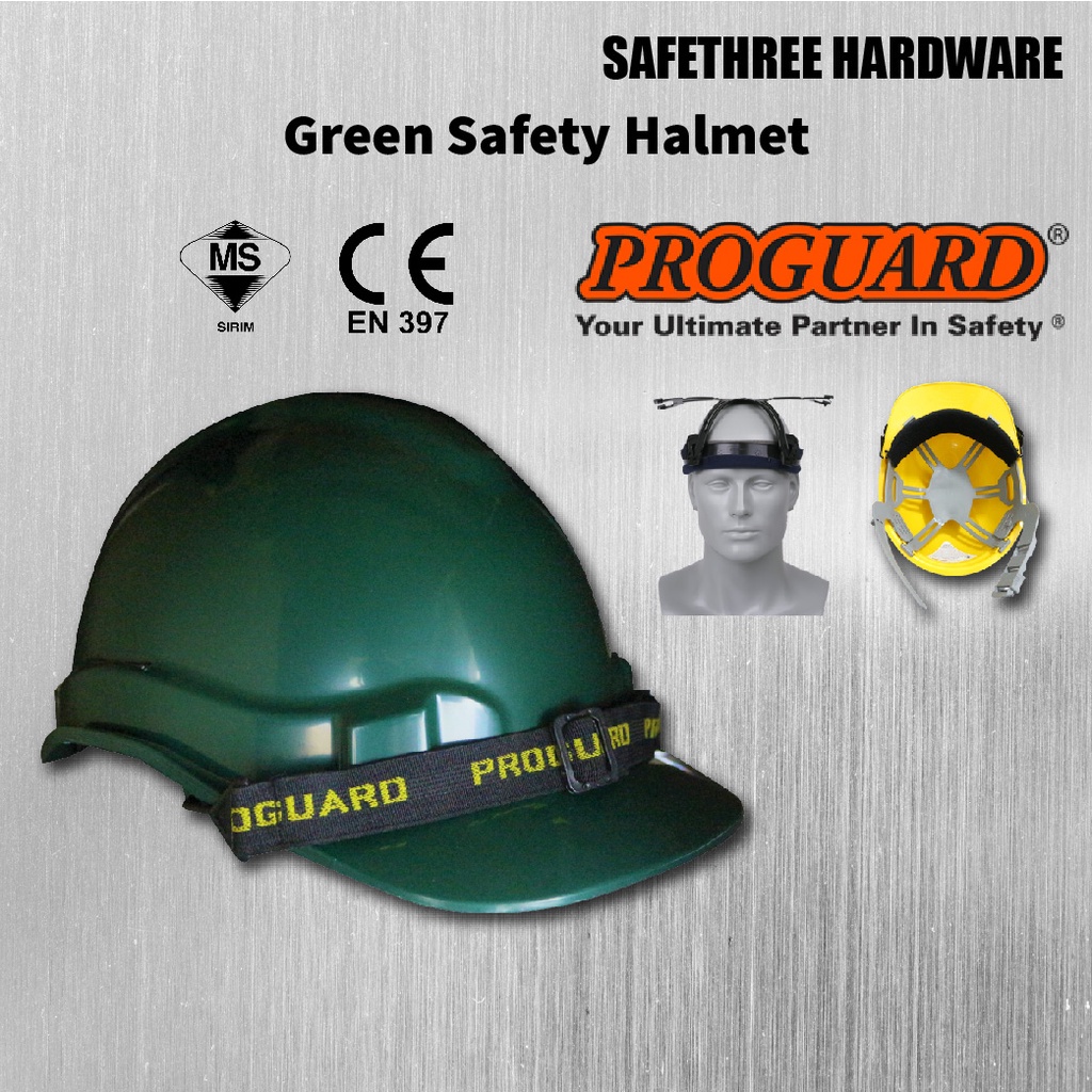 Proguard Industrial Safety Helmet Sirim Certified Yellow White Blue Red ...