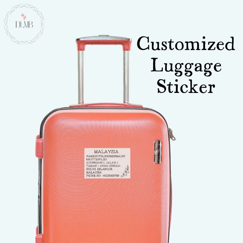 Luggage Sticker- Label Nama Beg/ Kotak/ Botol Air Zam-zam | Shopee Malaysia
