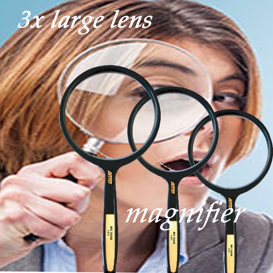 Astar magnifier/magnifying glass/kanta pembesar/放大镜 -(65mm,75mm,100mm ...