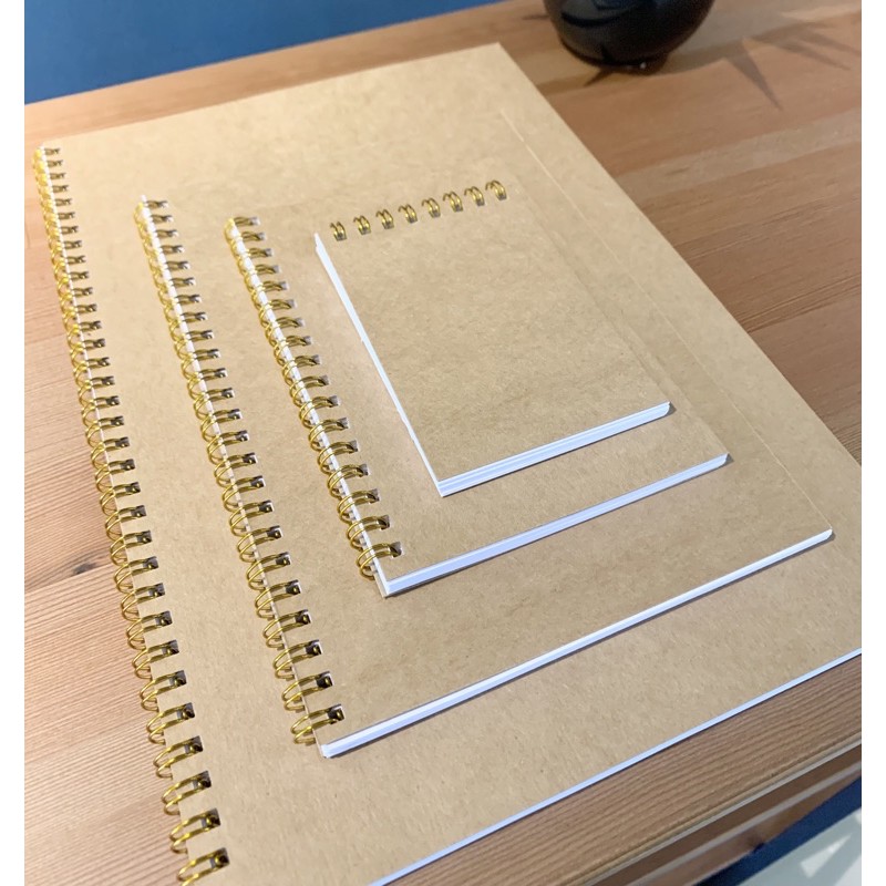 A7 A6 A5 A4 100pgs Kraft Paper Cover Notebook / Buku Nota / Planner ...