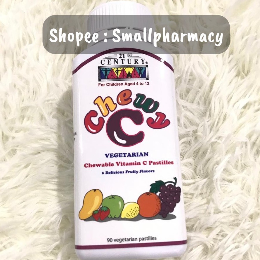 21st Century Chewy C 90 Vegetarian Pastilles Chewable Vitamin C ...