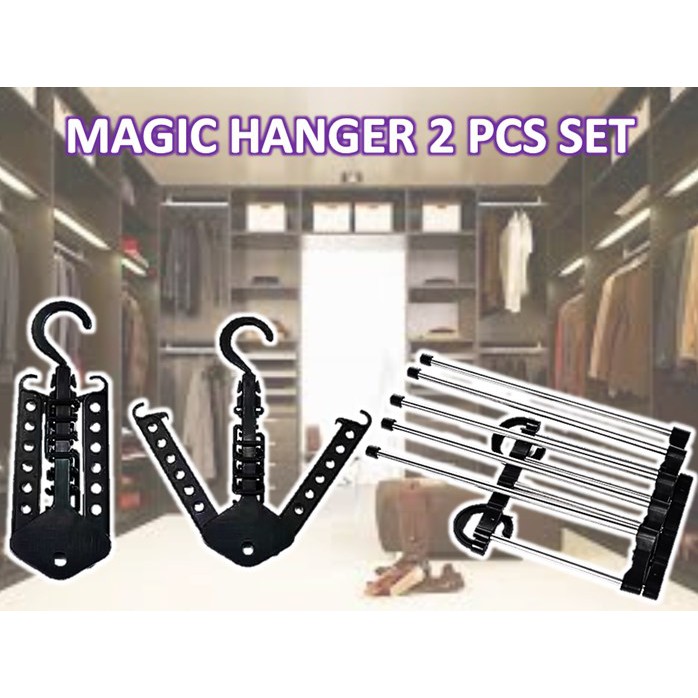 Magic Hanger 2 in 1 (2 pcs set) | Shopee Malaysia