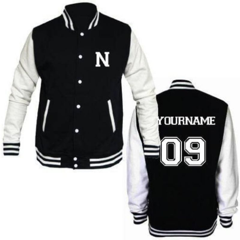Custom BASEBALL Jacket with Embroidered Name Logo/Varsity JACKET ...