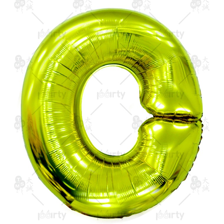 Foil Balloon - 40inch Foil Balloon Alphabet O - Gold 40寸金色数字铝气球套装 Belon ...