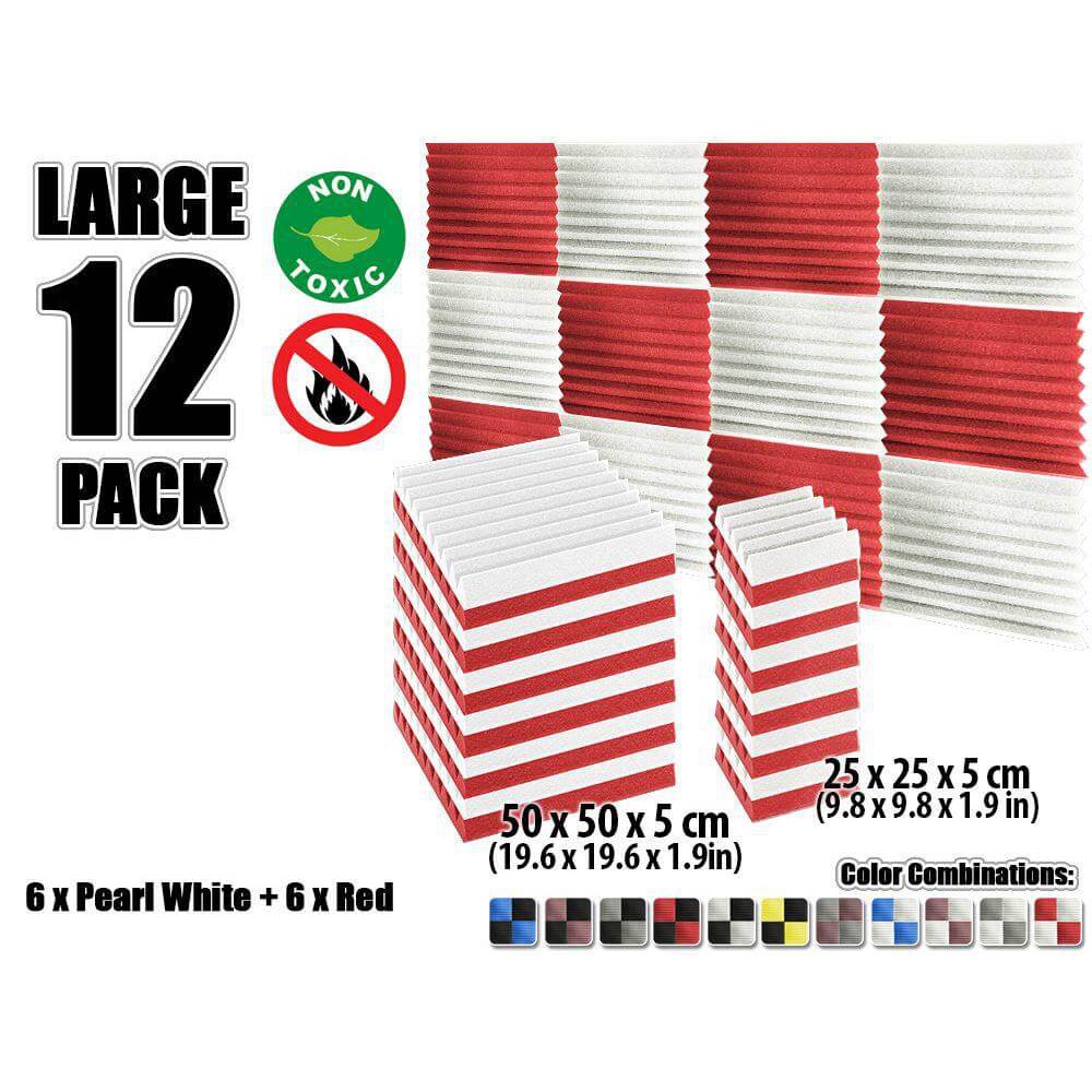 Arrowzoom 12pcs 24pcs 48pcs 25 cm proofing Sound Foam Penyerapan Suara ...