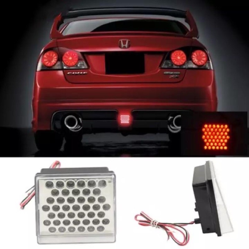 Honda Civic FD Universel Rear Bumper Skirt Reflector Triangle LED Brake ...