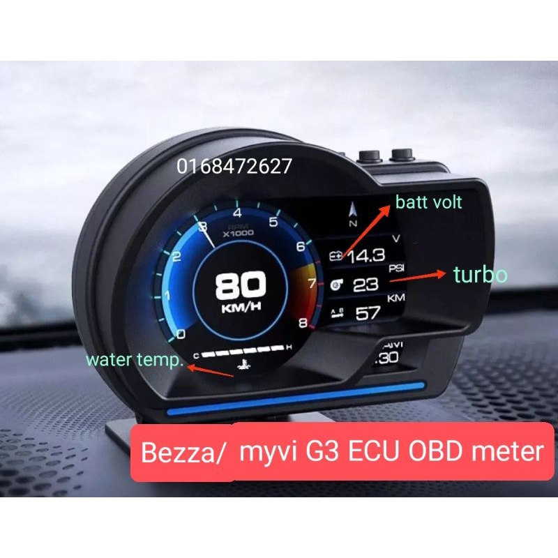 perodua meter LCd digital + OBD diagnose (check engine light) myvi baru ...