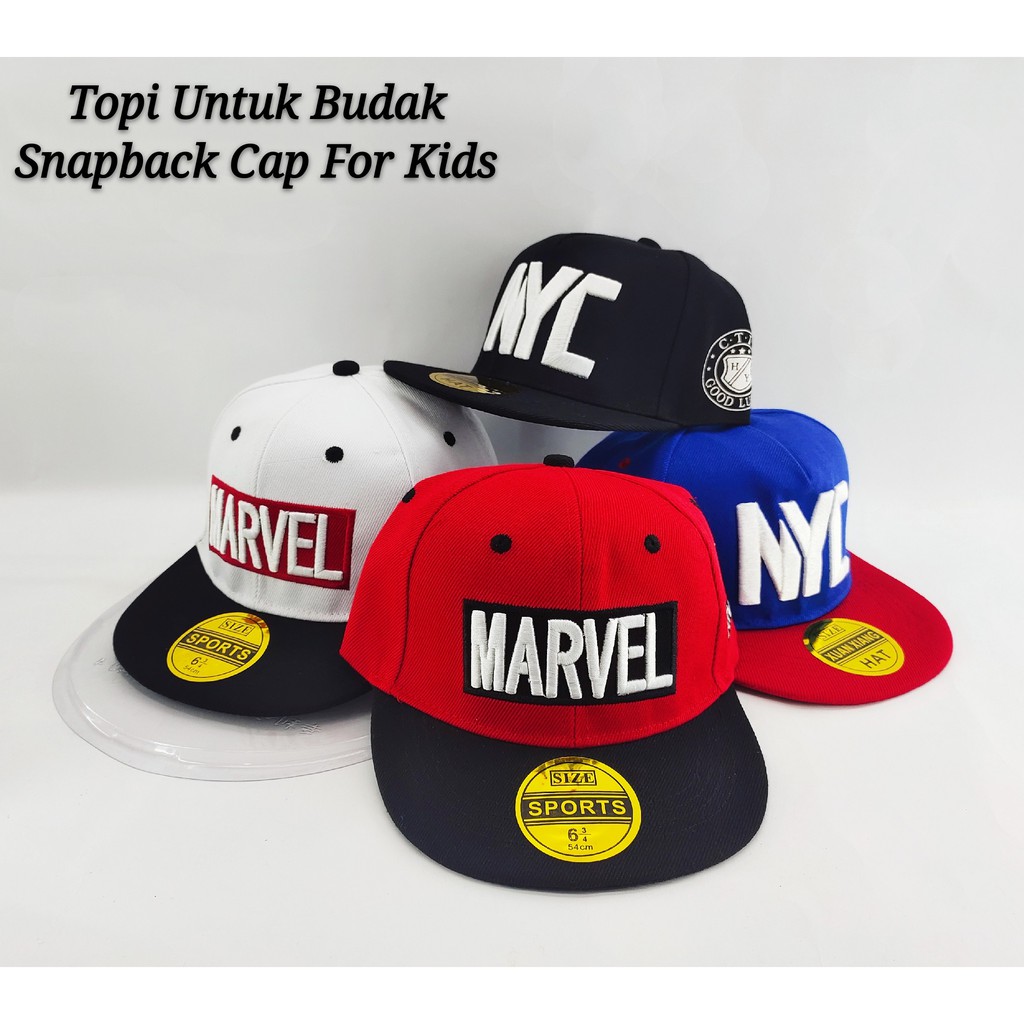 Topi Budak / Cap For Kids / Quality Snapback Cap For Kids / Good ...