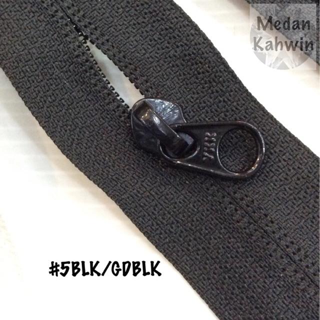 #BJ202005 (meter) Zip Potong YKK Nylon Saiz #5 YKK Zipper dgn Kepala ...
