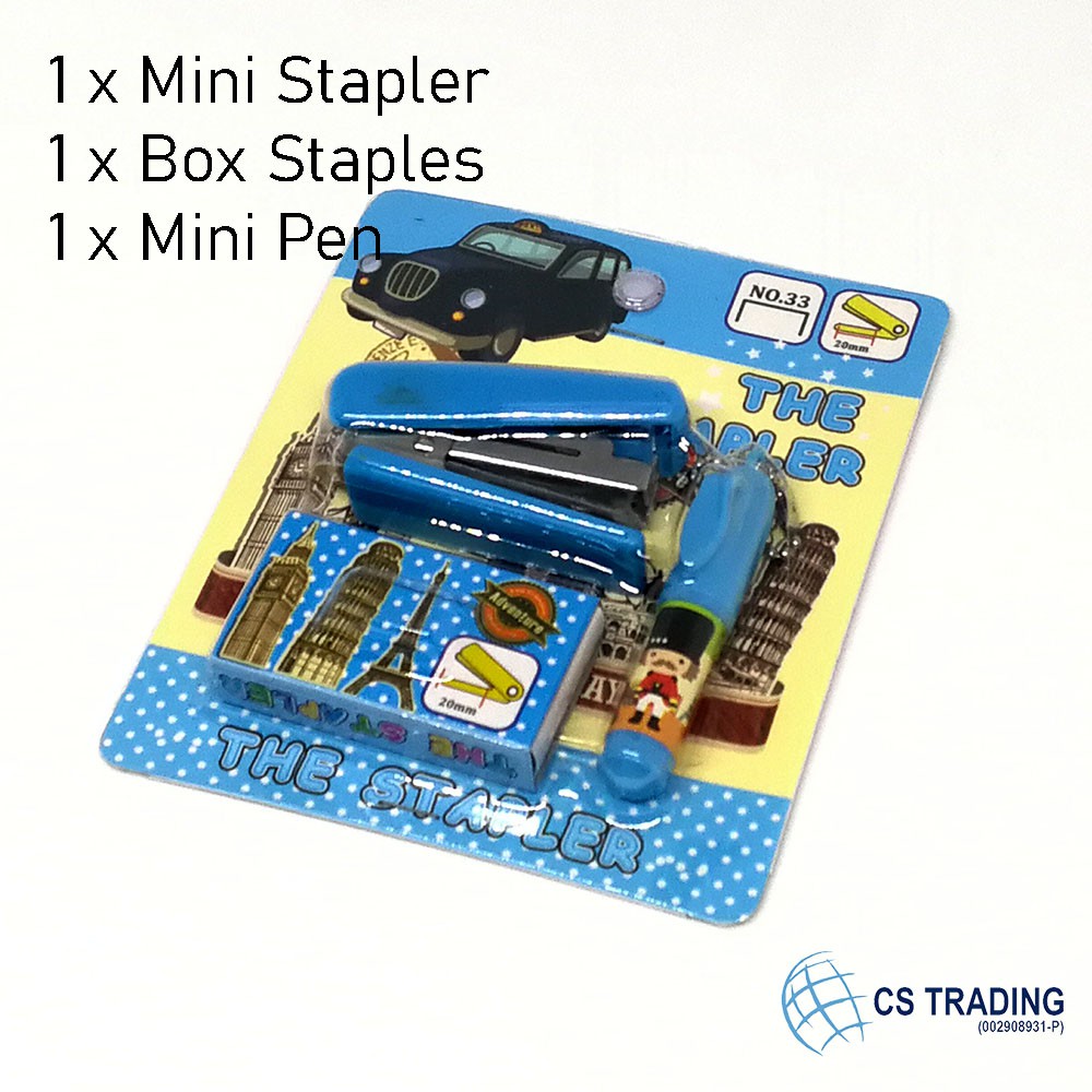 Children Mini Stapler Set Europe Travel Kids School | Shopee Malaysia