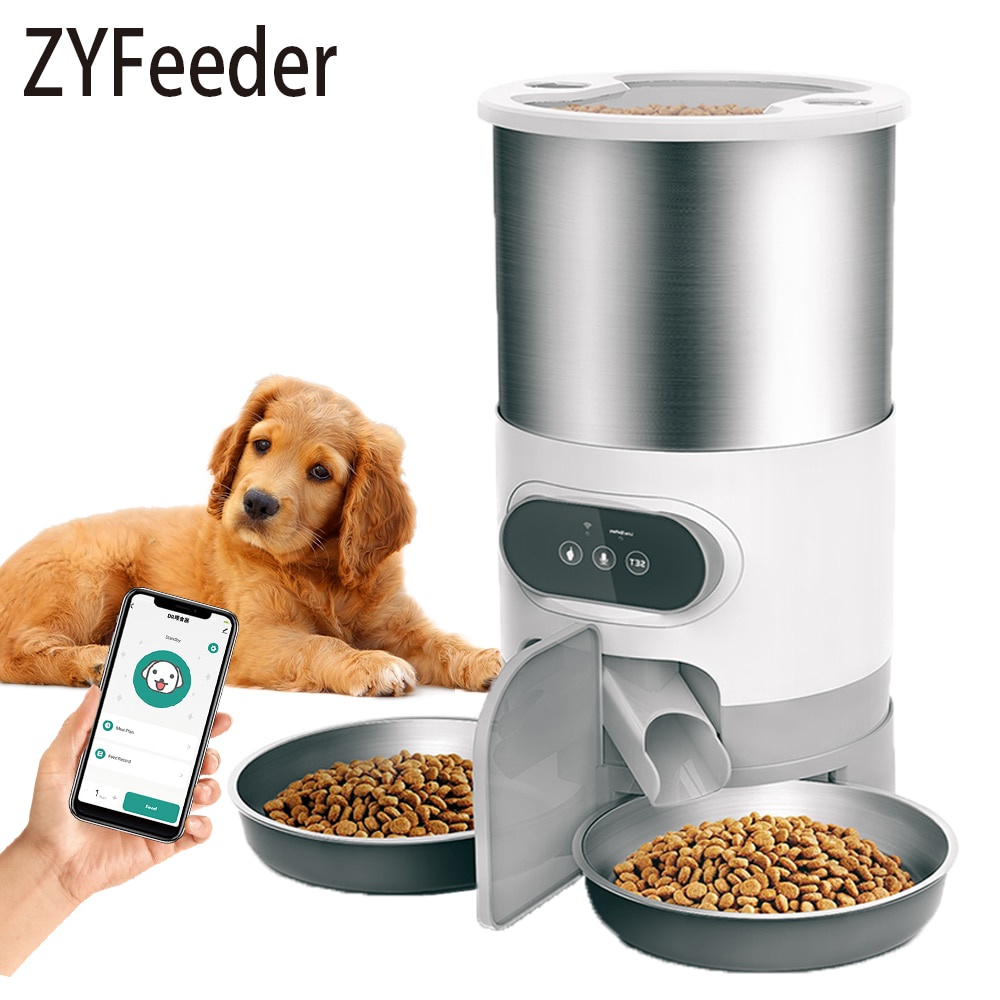 Automatic Pet Feeder Smart With WIFI APP Remote Control For Cat & Dog ...
