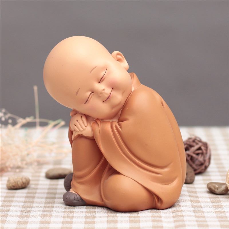 Cute little monk hand-me-down Monk Wisdom Monk Car ornament Cake ...