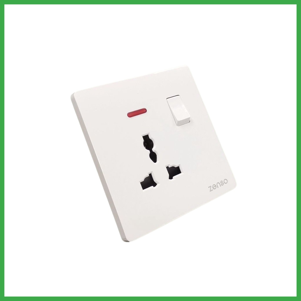 ZENSO Grande 13A Universal Switch Socket Outlet / Telephone Socket ...