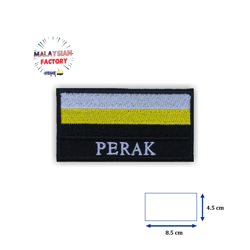 Patriotic Perak Flag Iron-On Patch | Shopee Malaysia