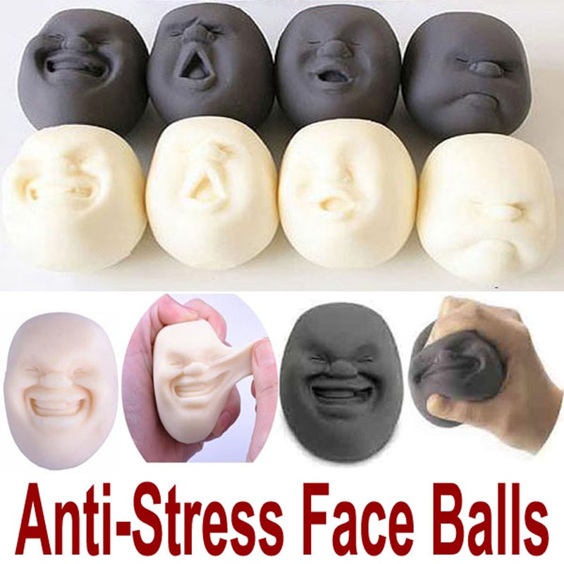 Human Face Fidget Toy Anti Stress Funny Vent Ball Decompression for ...