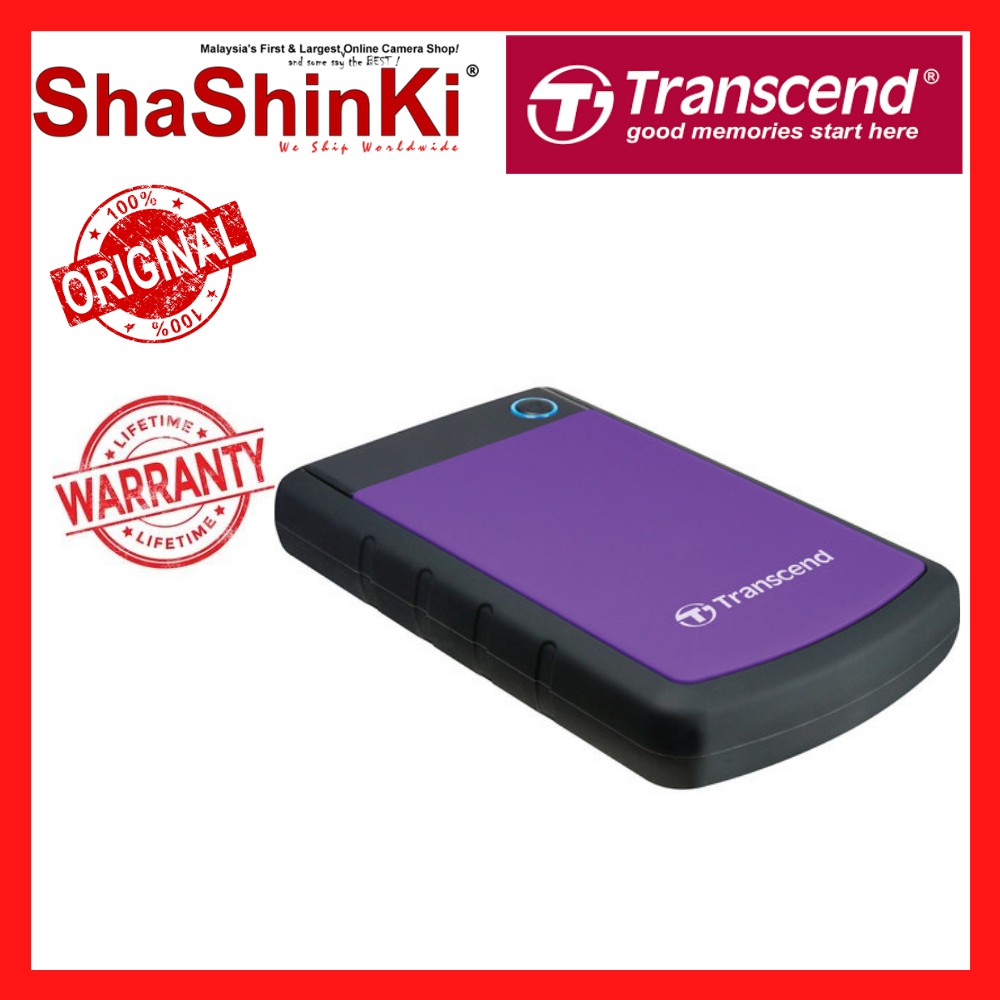 Transcend 2TB StoreJet 25H3 External Hard Drive (Purple) | Shopee Malaysia
