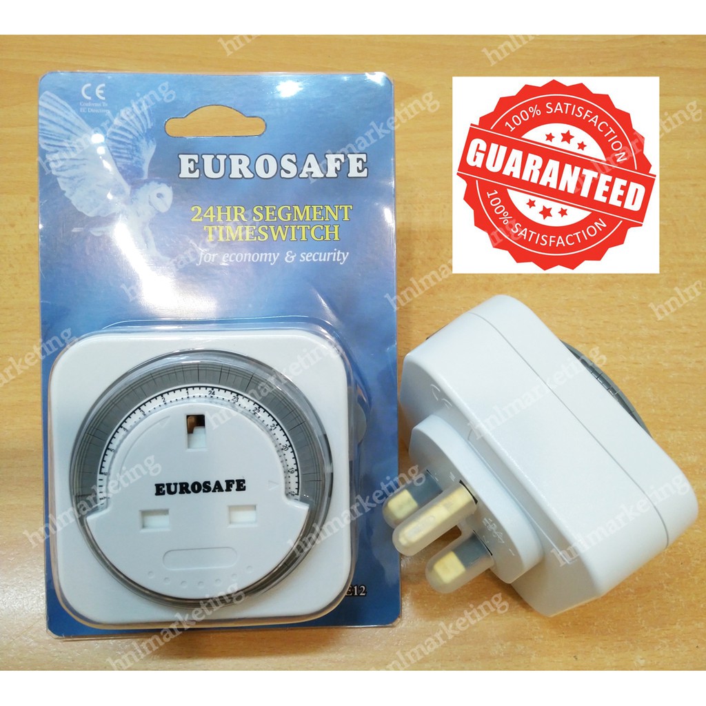 Eurosafe 13a 24hours Plug In Timer Switch Shopee Malaysia