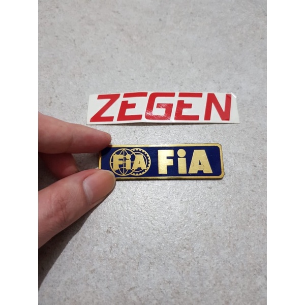 Fia gold mini plate Emblem | Shopee Malaysia